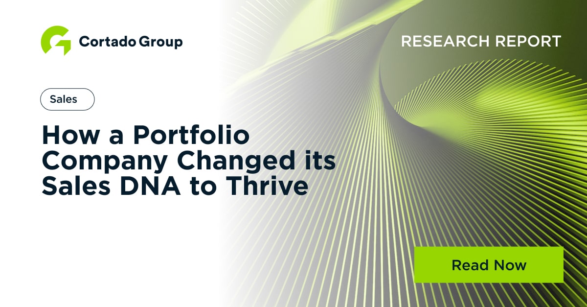 How a Portfolio Company Changed its Sales DNA to Thrive - Cortado Group